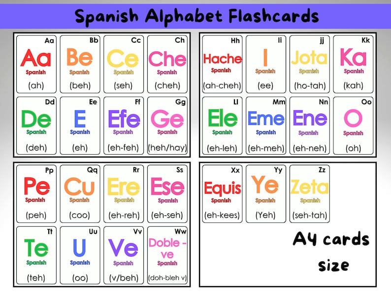 Multilingual ABC Flashcards and Activity Workbook Bundle – Learn ...