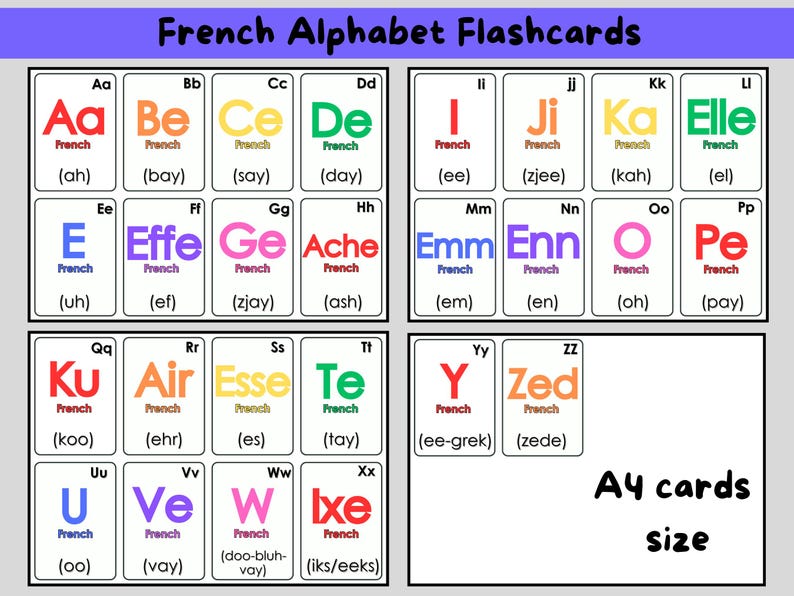 Multilingual ABC Flashcards and Activity Workbook Bundle – Learn ...