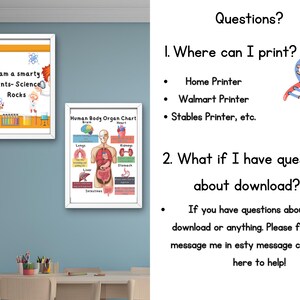 Science Posters for Kids: STEM Learning, Human Anatomy (PDF Set) - Etsy