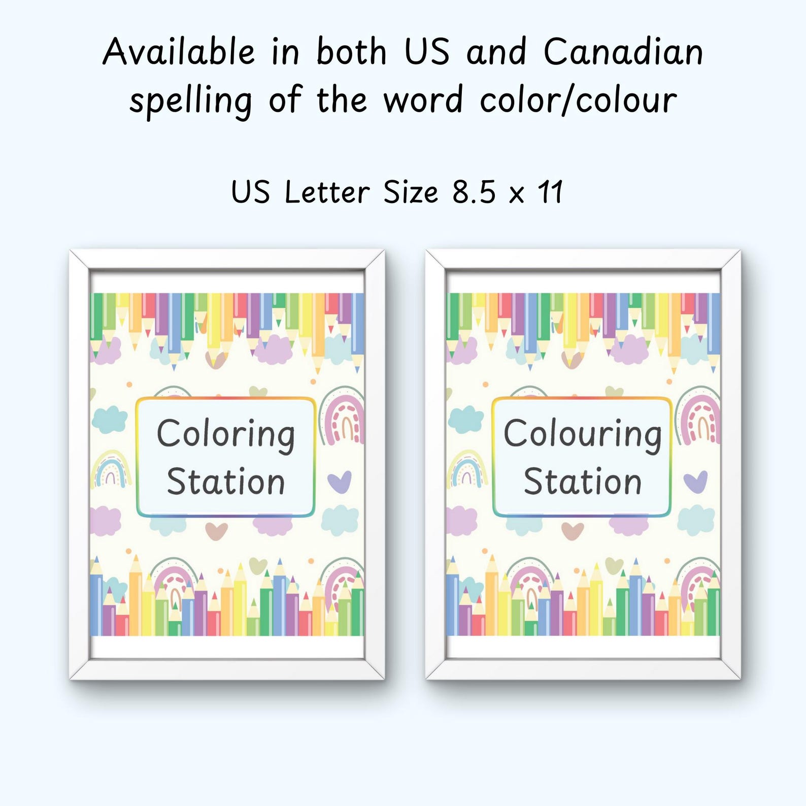 Coloring Station Sign - Kids Birthday Party Sign - Table Decor Birthday ...