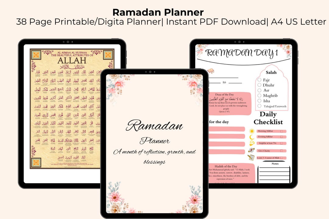 2025 Ramadan Printable Planner, Ramadan Planner PDF, Islamic Tracker ...
