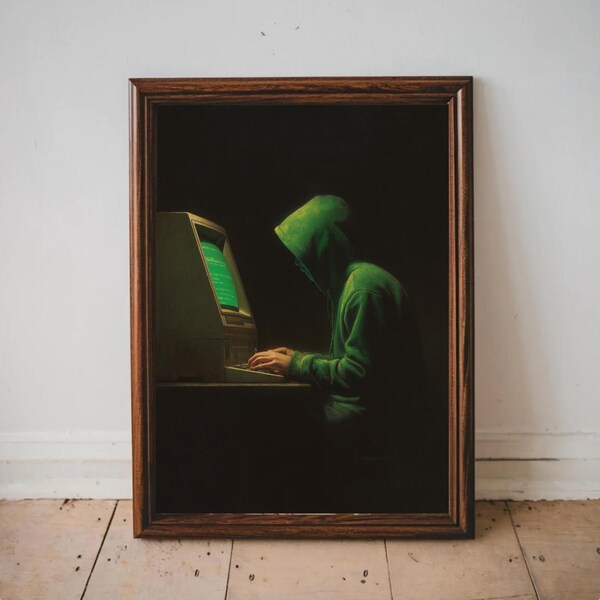 Programmer Painting - Etsy