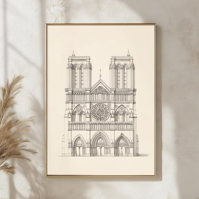 Paris Architectural Drawings - Etsy UK