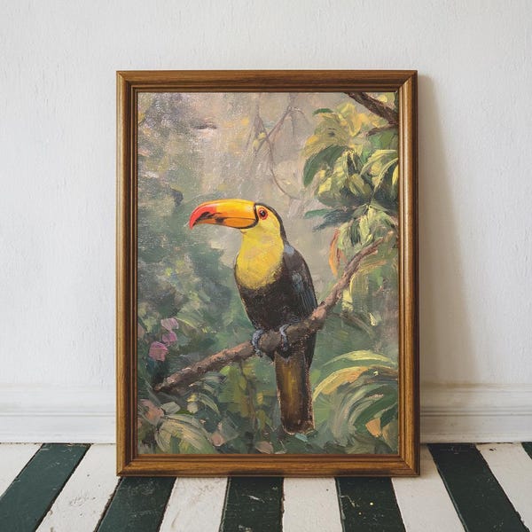 Toucan Painting - Etsy UK