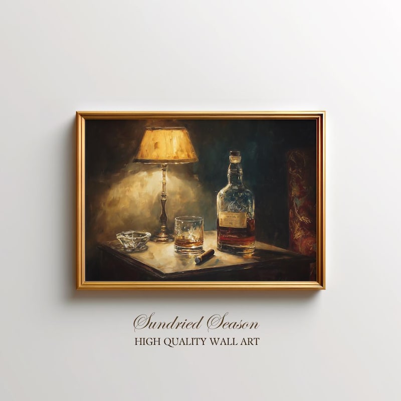 Gentleman Glass Wall Art - Etsy