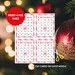 Pink Christmas Bingo Game - A4 Printable Bingo Cards With Numbers (1, 2 ...