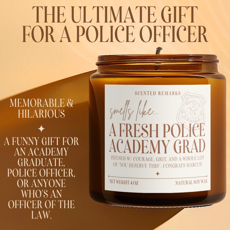 Police Academy Graduation Gifts, Academy Graduate, Police Graduate Gift ...