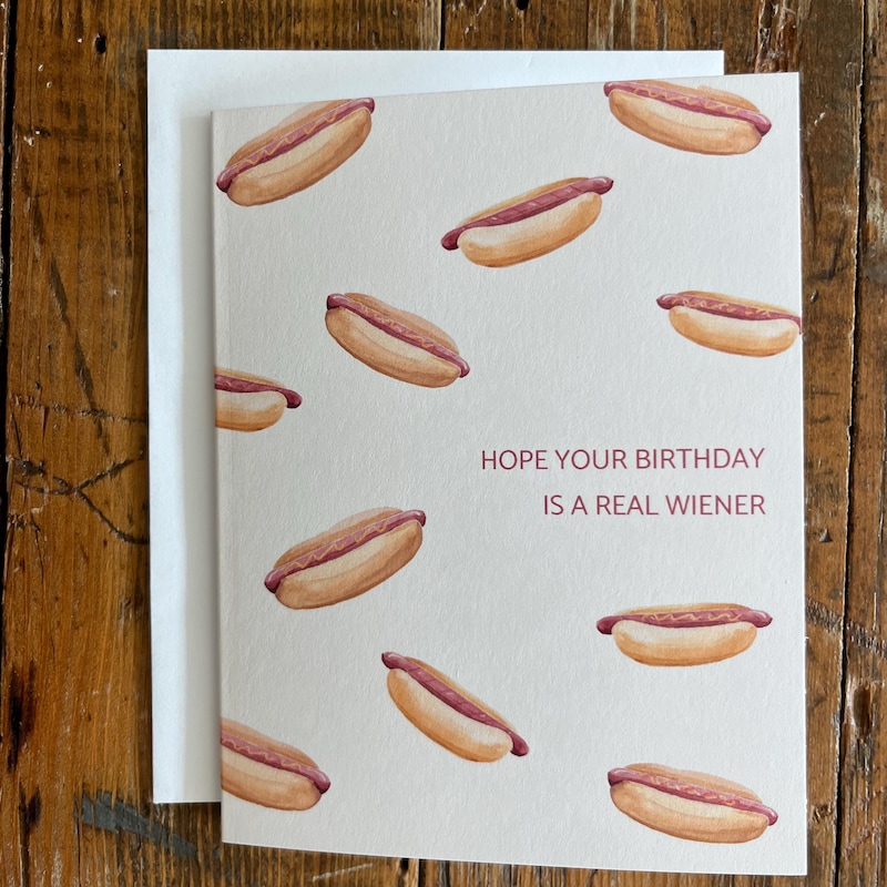 Hotdogs Birthday Card - Etsy