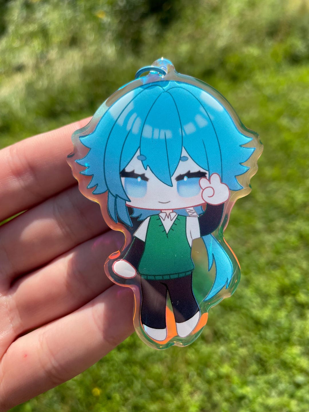 Hyugo Sugimoto [the Kid at the Back] Holo Keychain - Etsy