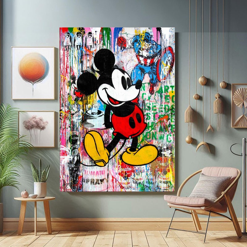 Hand Painted Mickey - Etsy