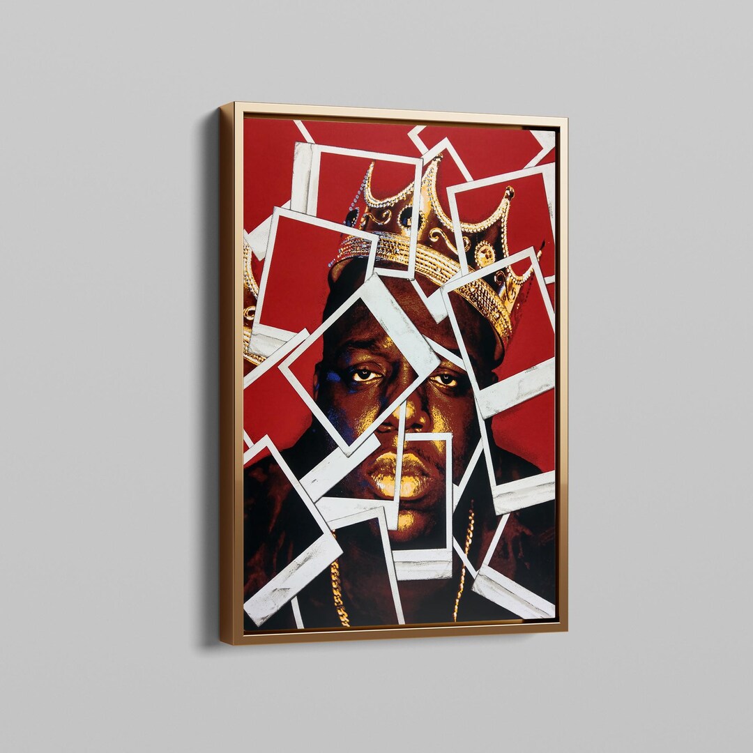 We Miss You B.I.G. Collage Art, the Notorious BIG Pop Art Canvas Wall ...