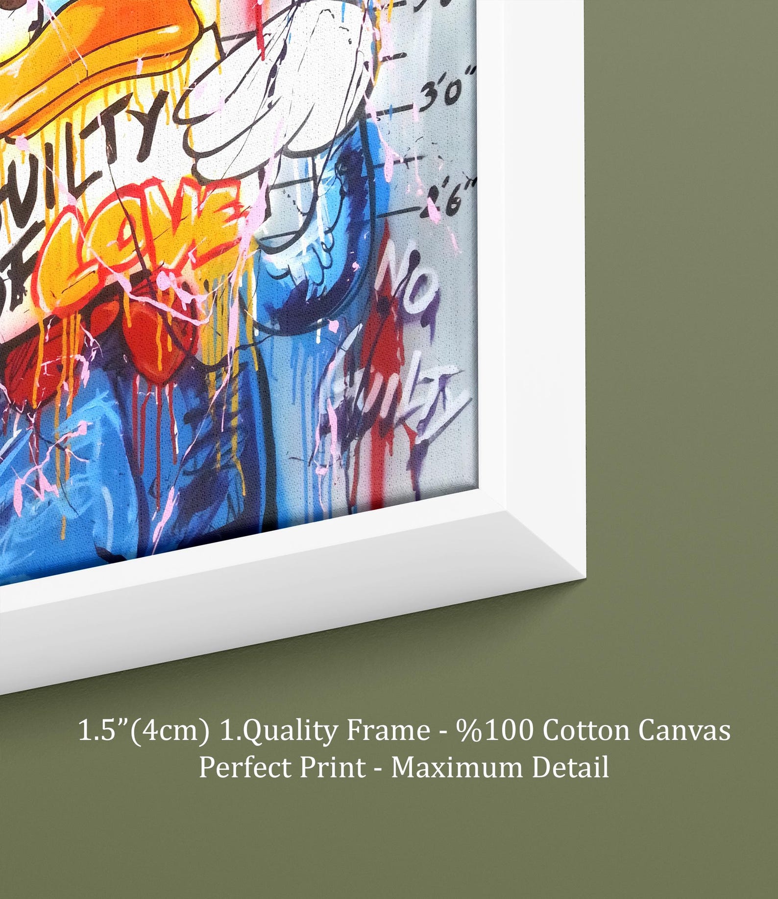 Banksy Guilty Donald Duck Graffiti Pop Art Canvas, Banksy Style Pop Art ...