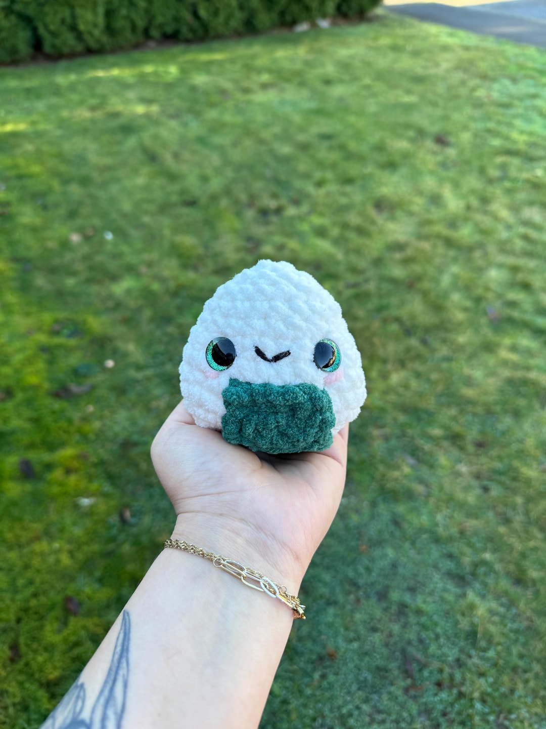 Handmade Crochet Onigiri Plush – Cute Rice Ball Amigurumi - Etsy