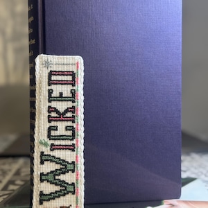 WICKED Bookmark | Cross Stitch | Handmade - Etsy