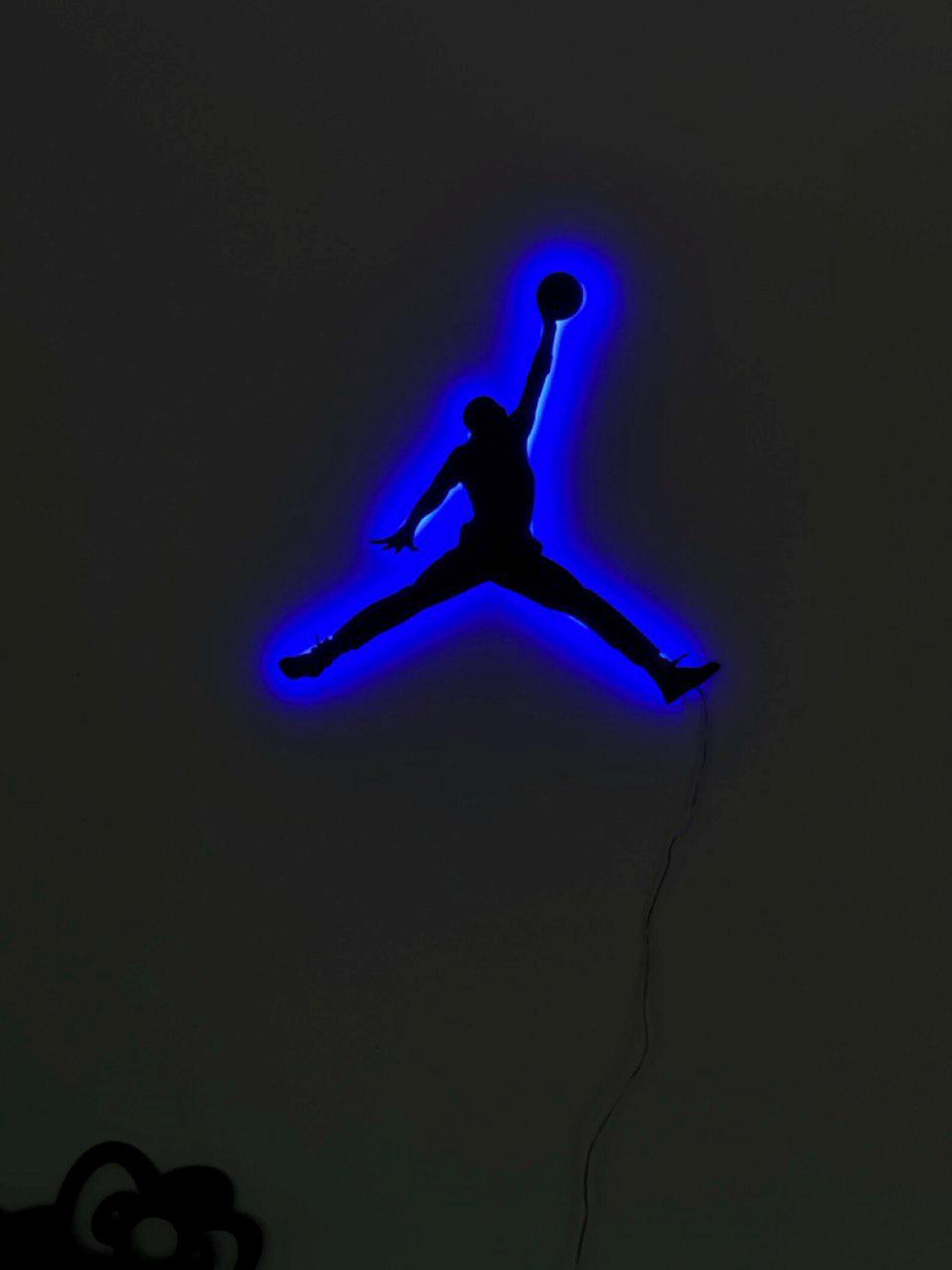Michael Jordan Jumpman Metal Led Wall Sign, Gift for Boyfriend Art ...