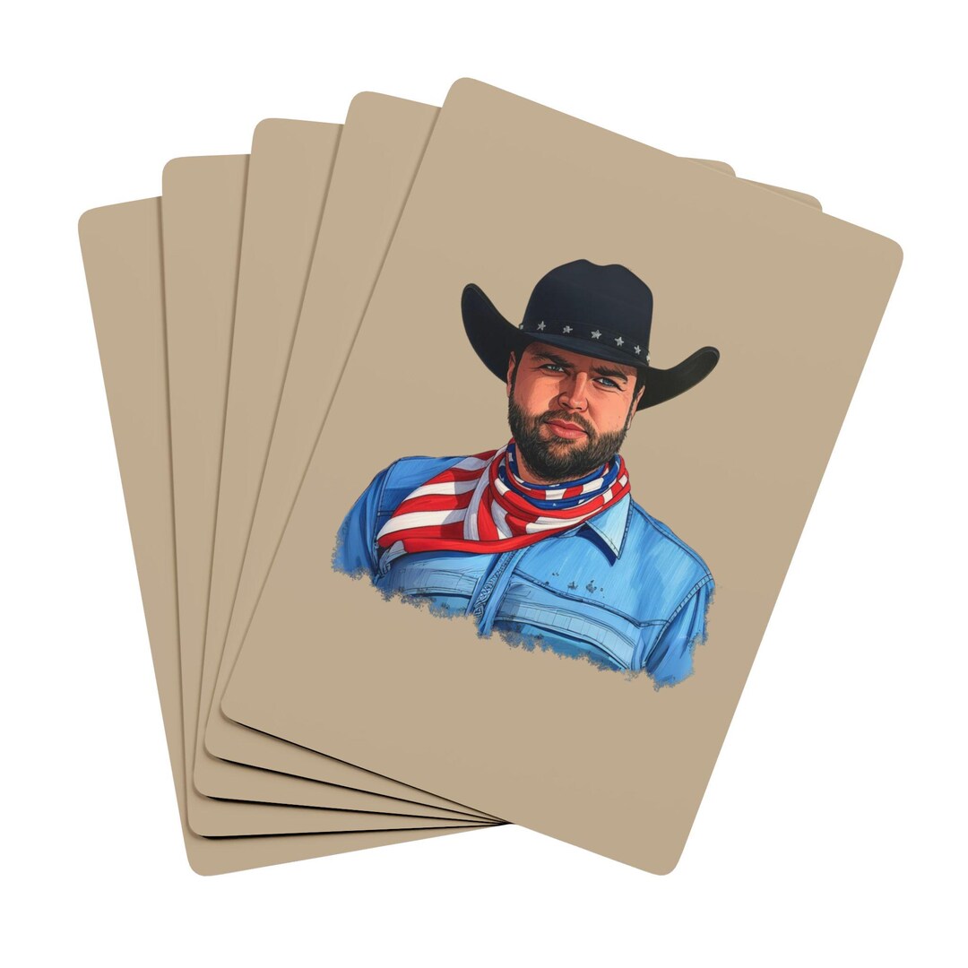 JD Vance Cowboy Playing Cards, Vance Poker Cards, MAGA Playing Cards ...