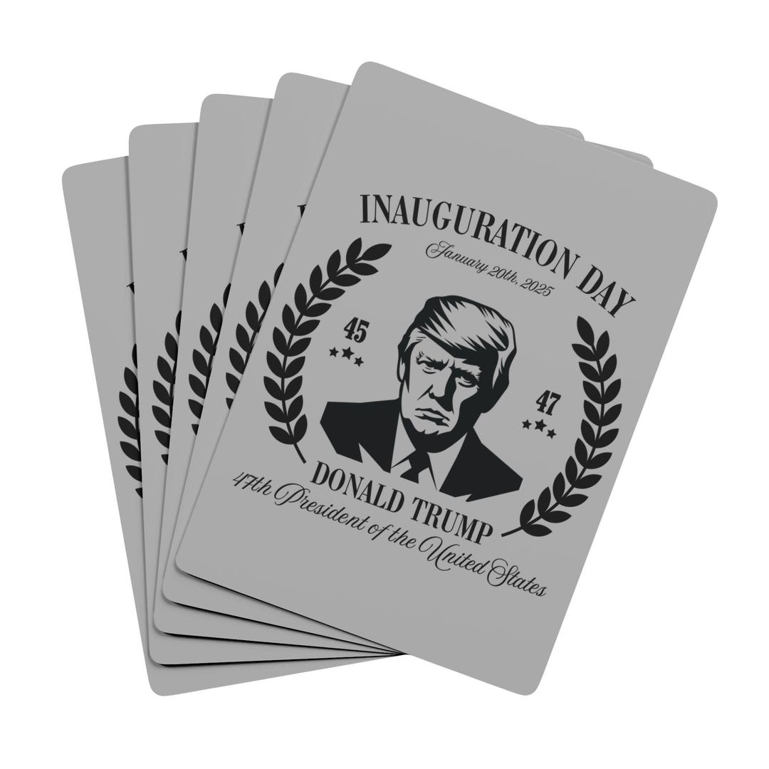 2025 Presidential Inauguration Playing Cards, Trump Keepsake Poker Deck ...
