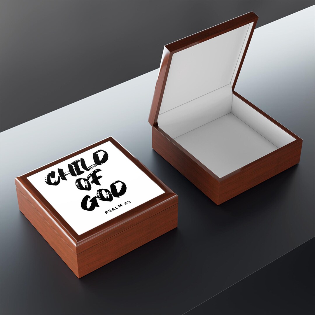 Child of God Jewelry Box, Keepsake Box, Christian Verse Keepsake ...