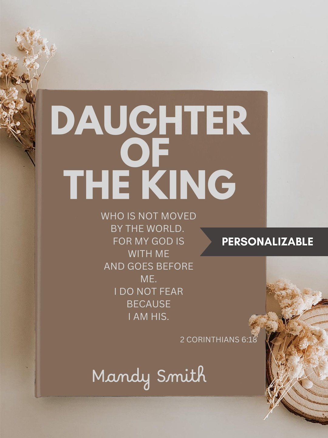 Personalized Daughter of the King Journal – Hardback Christian Prayer ...