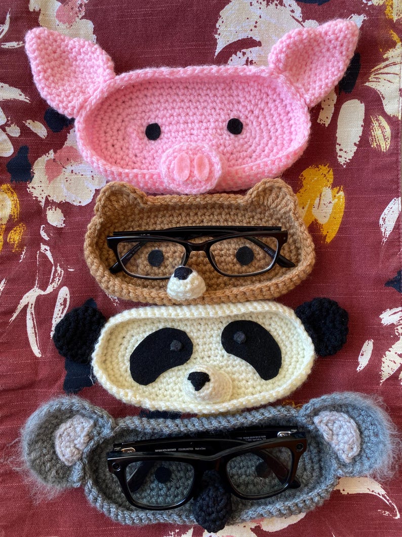 Crochet Glasses Holder - Multi Styles - Handmade Crochet From Mack Toys ...