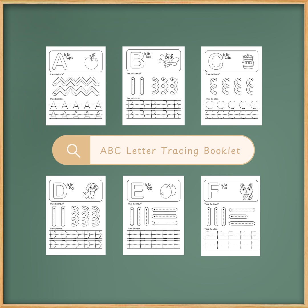 ABC Letter Tracing Book - CAPITAL LETTERS - Learn the Alphabet ...