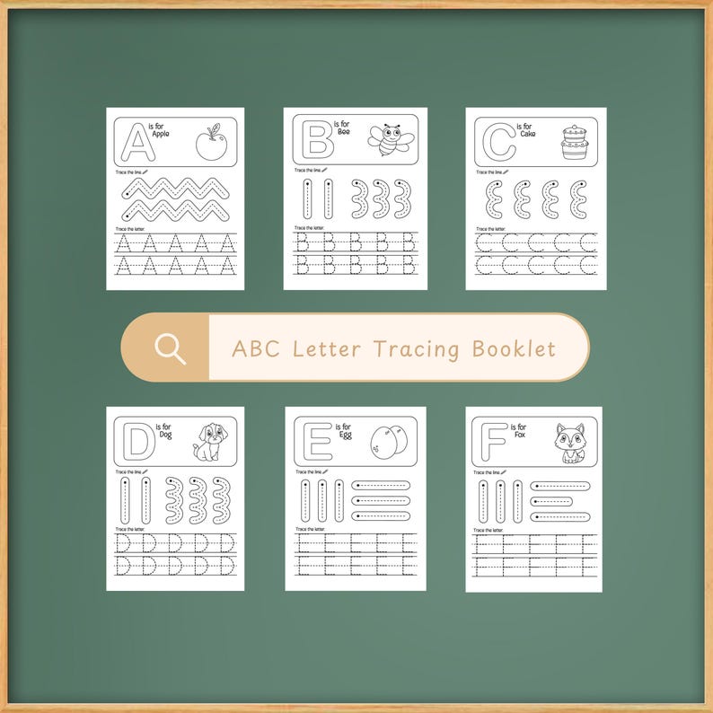 ABC Letter Tracing Book - CAPITAL LETTERS - Learn the Alphabet ...