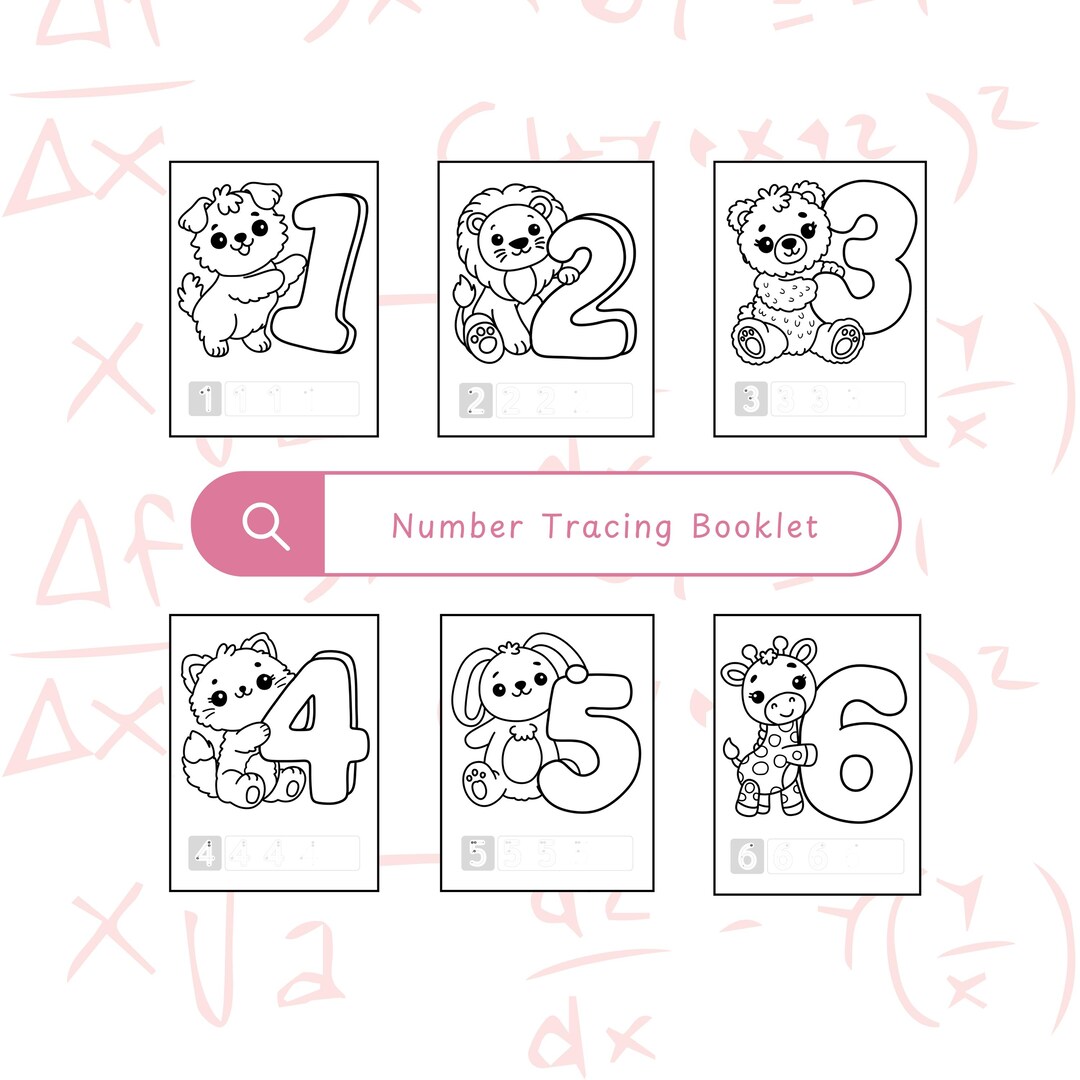 Number Tracing Booklet - 1-10 - Learn Your Numbers - Kindergarten Prep ...