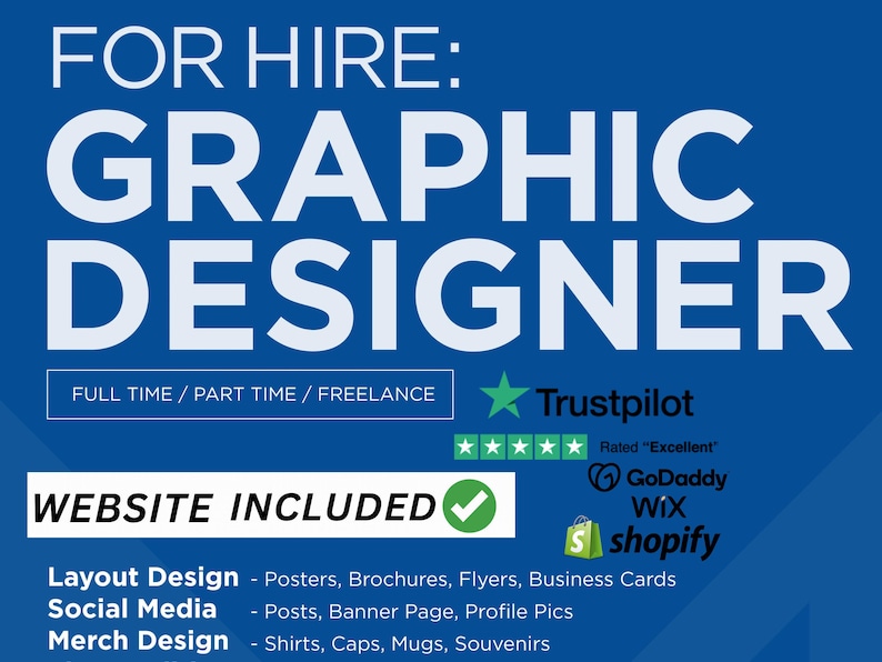 GRAPHIC DESIGNER - Website - Business Cards - Flyers INCLUDED - Etsy