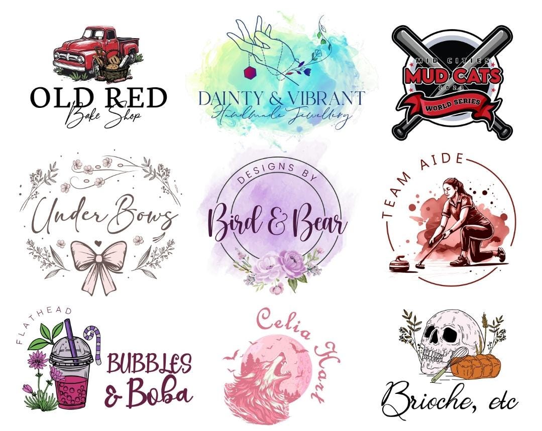 We Design Logos - Custom Logos - Logo Designs - Logo for Businesses - Etsy