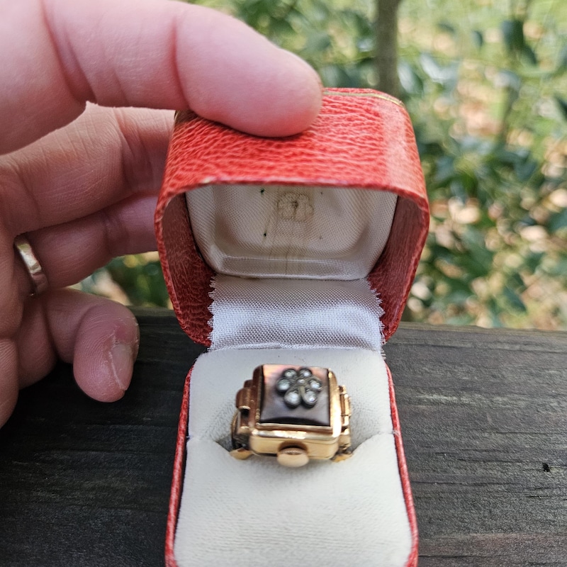 Clock Finger Ring - Etsy