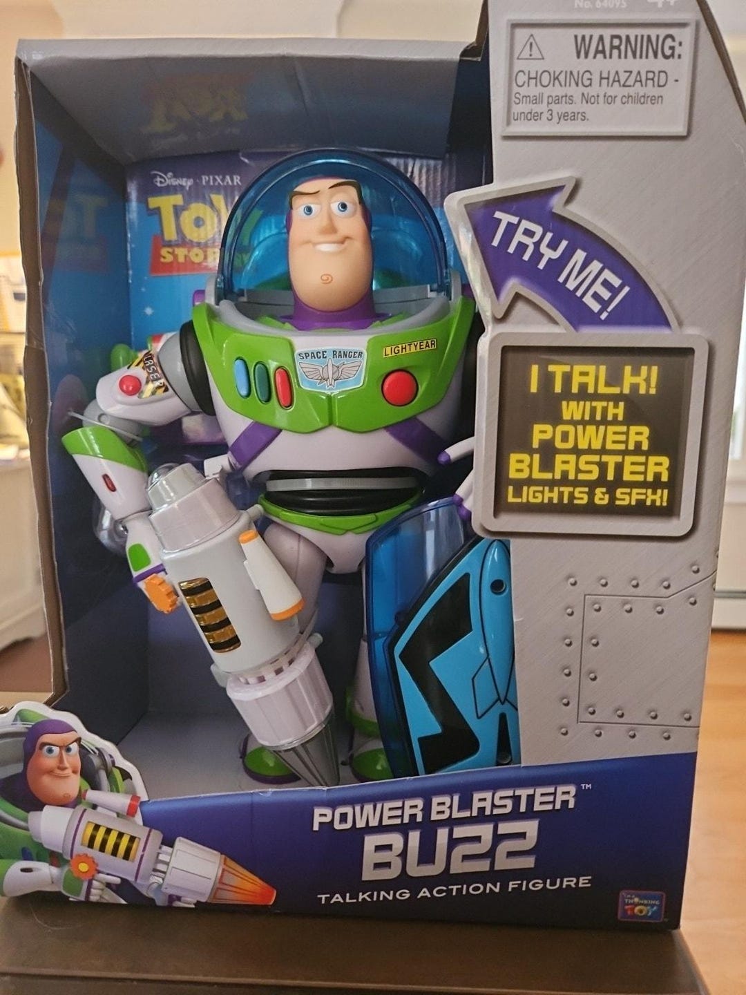 Disney Toy Story Power Blaster Buzz Talking Action Figure Works Great ...