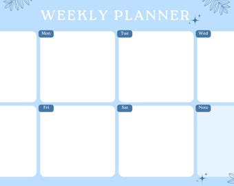 Planner, Week Planner, Planner High Quality - Etsy