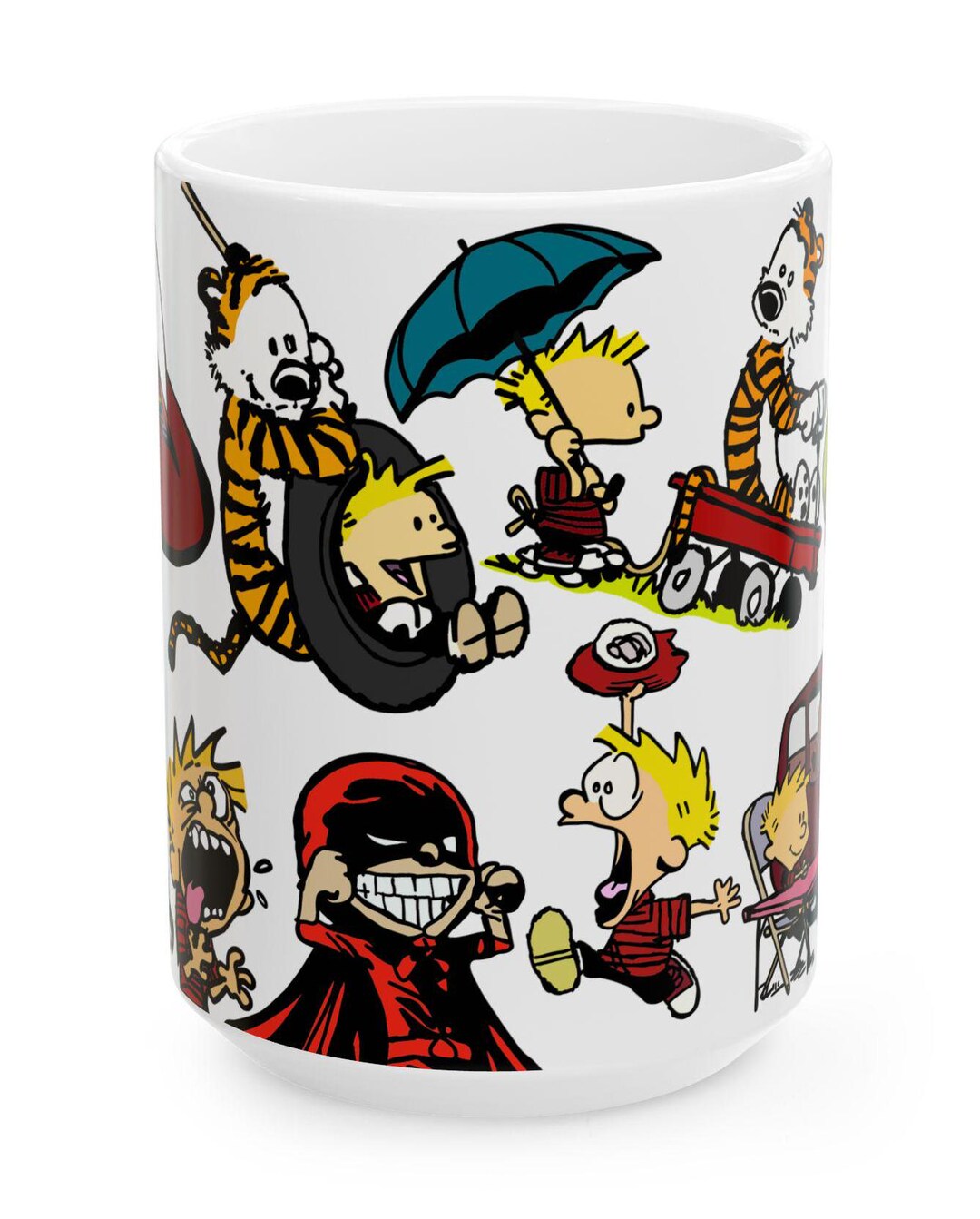 Calvin and Hobbes Ceramic Mug, Coffee Cup, Gift for Cartoon Fans ...