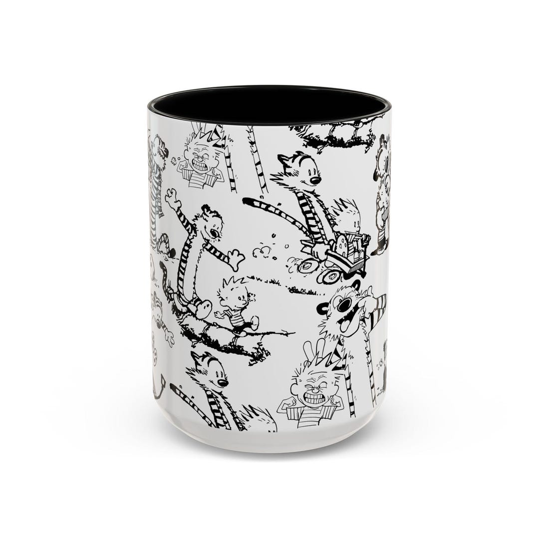 Calvin and Hobbes Accent Coffee Mug (15oz) - Etsy
