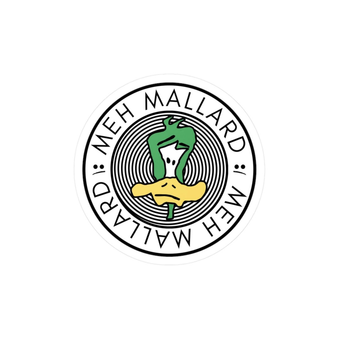Vinyl Decal Sticker, Meh Mallard Dizzy Logo, Funny Sarcastic Introvert ...