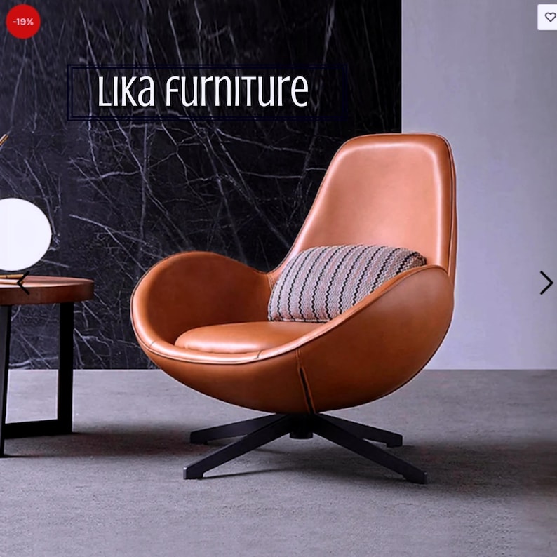 SNAIL ARMCHAIR LEATHER - Etsy UK