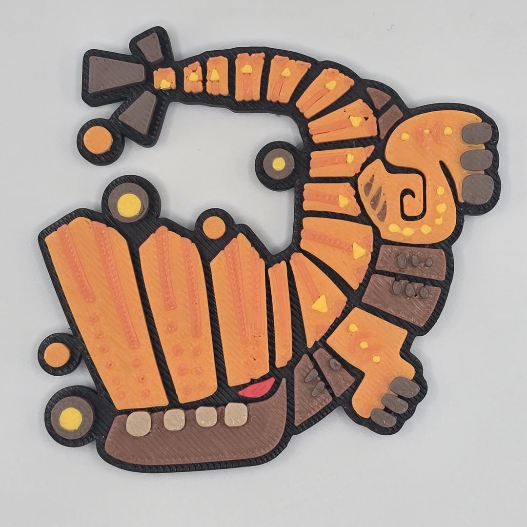 3d Printed Monster Hunter Barroth Monster Icon Magnet - Etsy