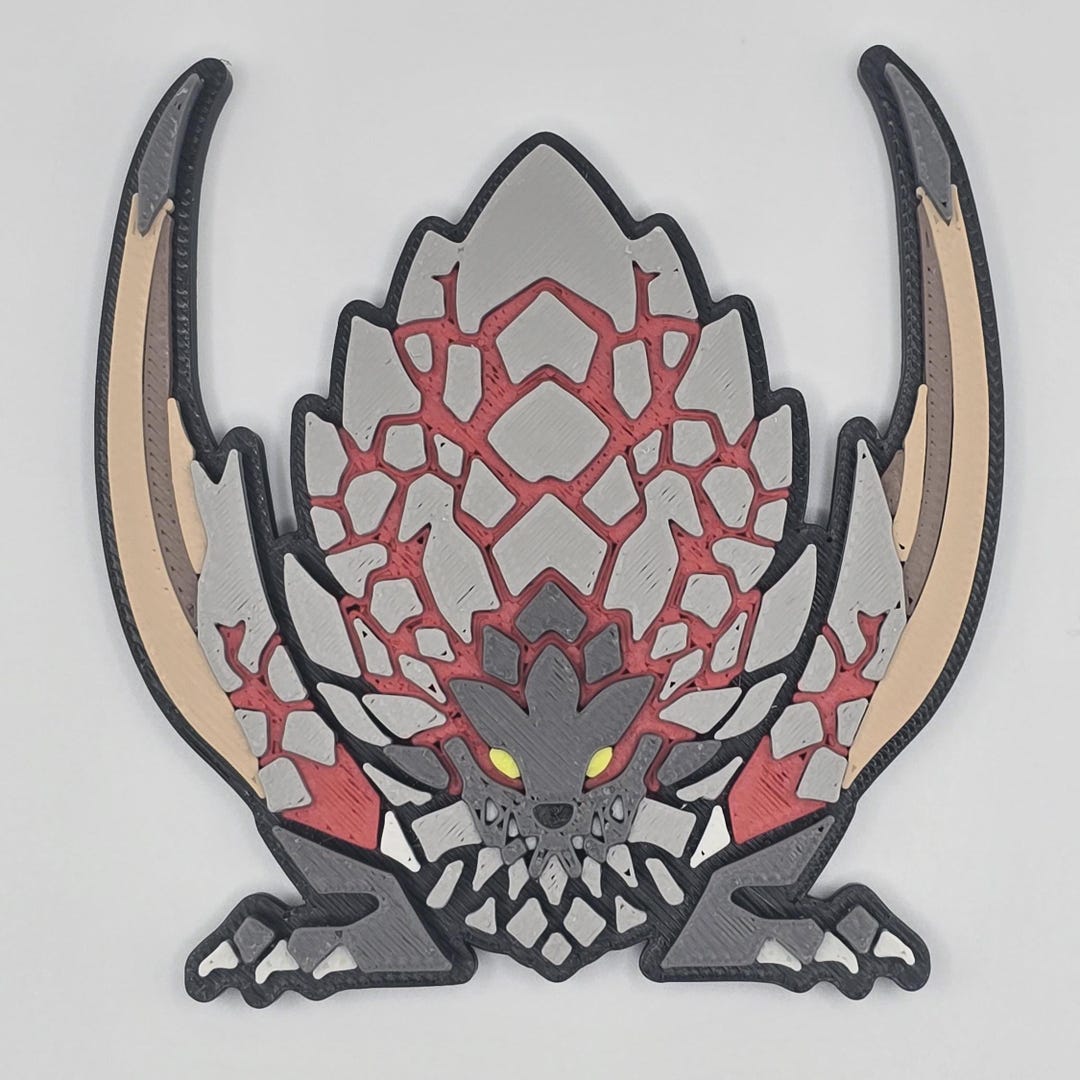 3d Printed Monster Hunter Bazelgeuse Monster Icon Magnet - Etsy