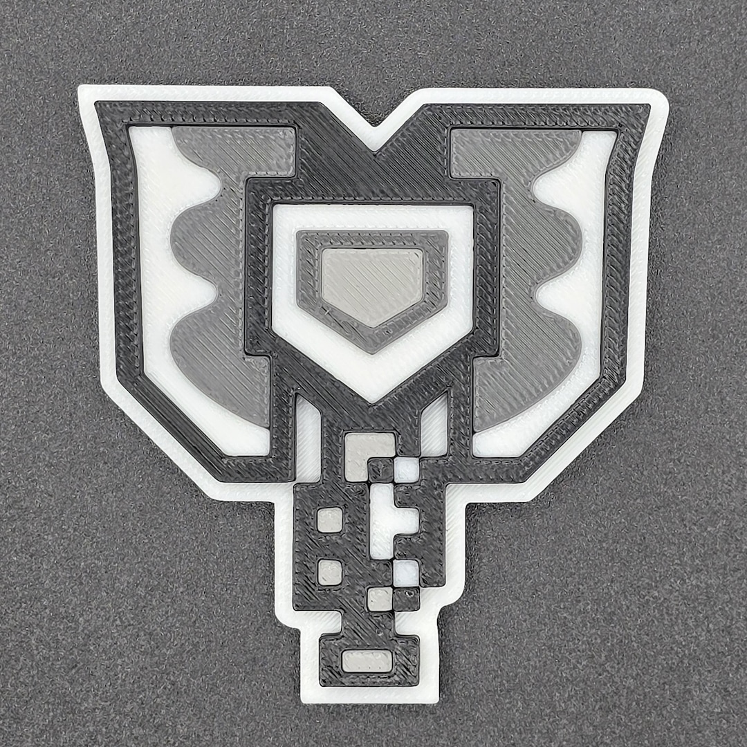 3d Printed Monster Hunter Charge Blade Weapon Class Icon Magnet - Etsy