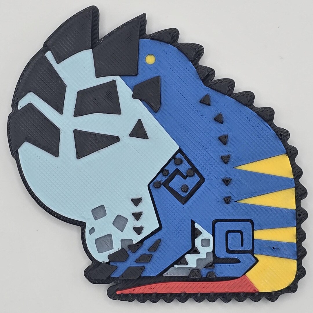 3d Printed Monster Hunter Dodogama Monster Icon Magnet - Etsy