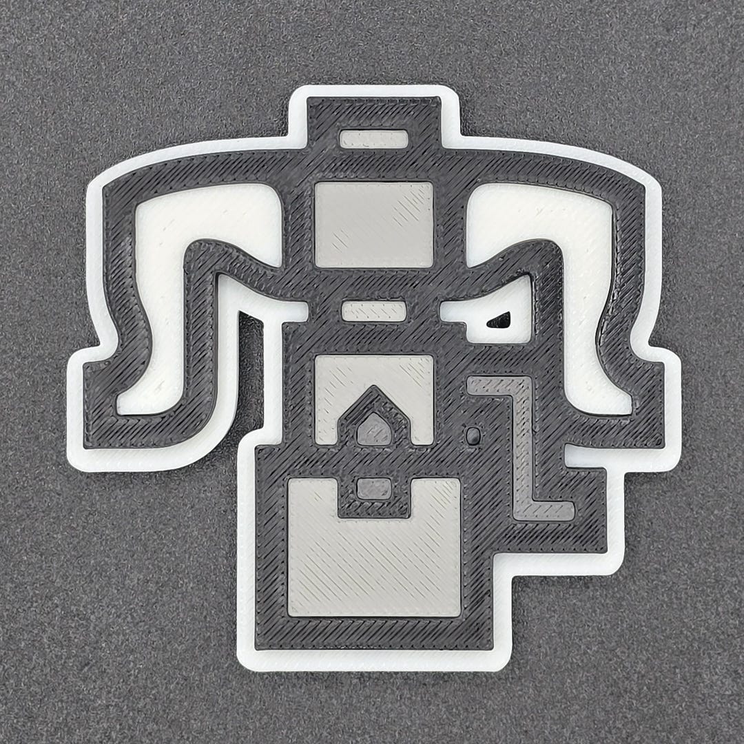 3d Printed Monster Hunter Heavy Bowgun Weapon Class Icon Magnet - Etsy