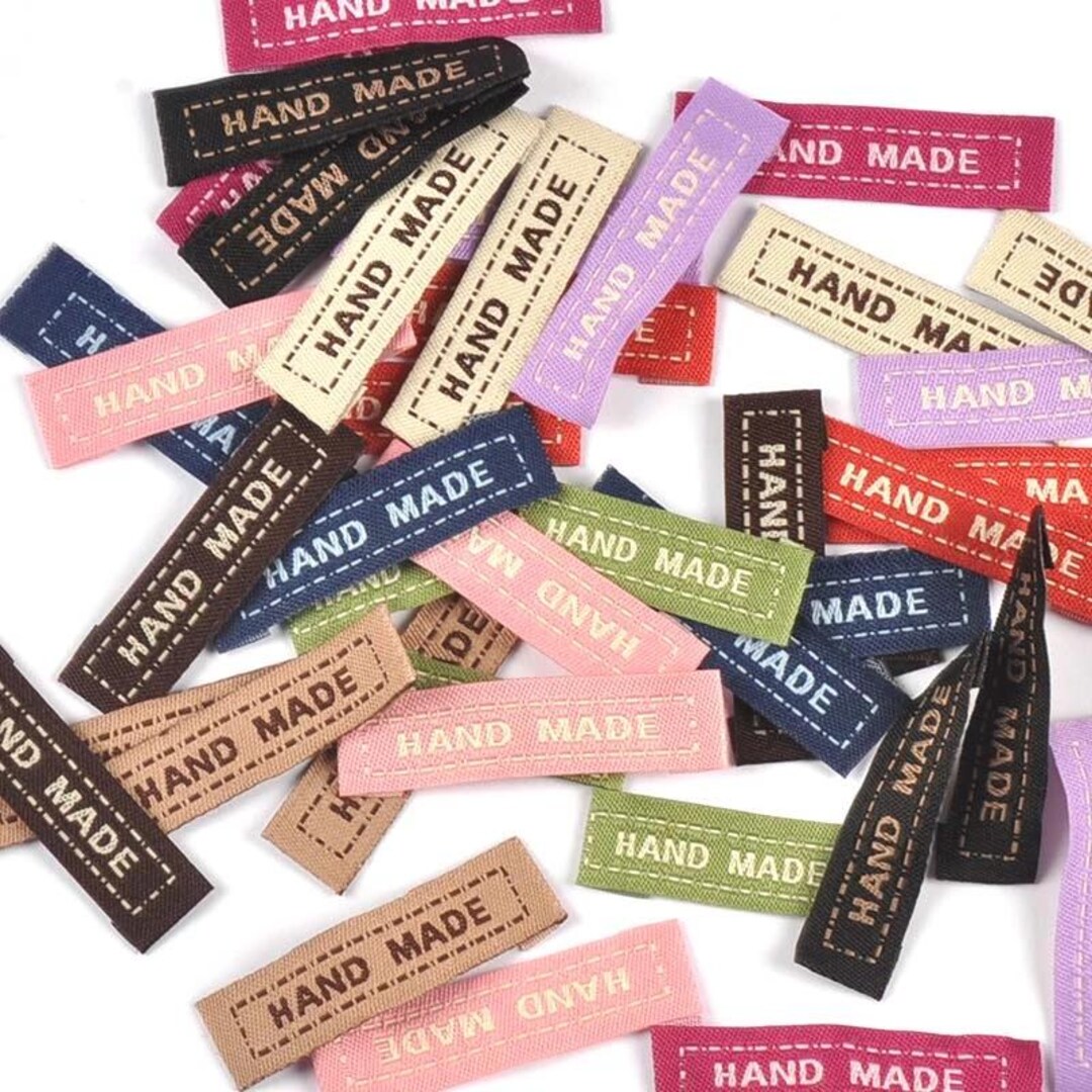 Colorful Embroidered Clothing Labels – Washable DIY Fabric Tags for ...