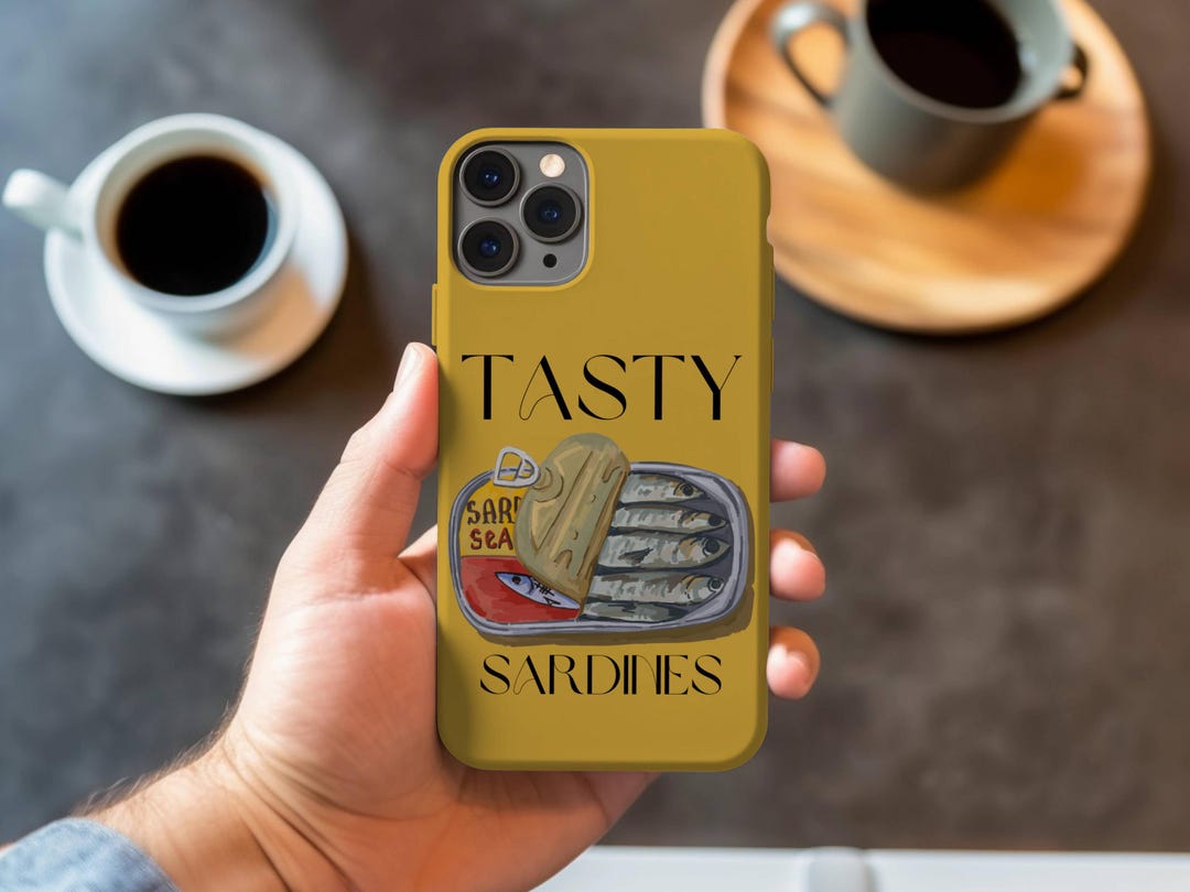 Tasty Sardines Tough Phone Cases, Fisherman Aesthetic, Trendy Gift ...