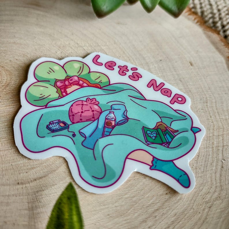 Let's Nap Sticker - Etsy