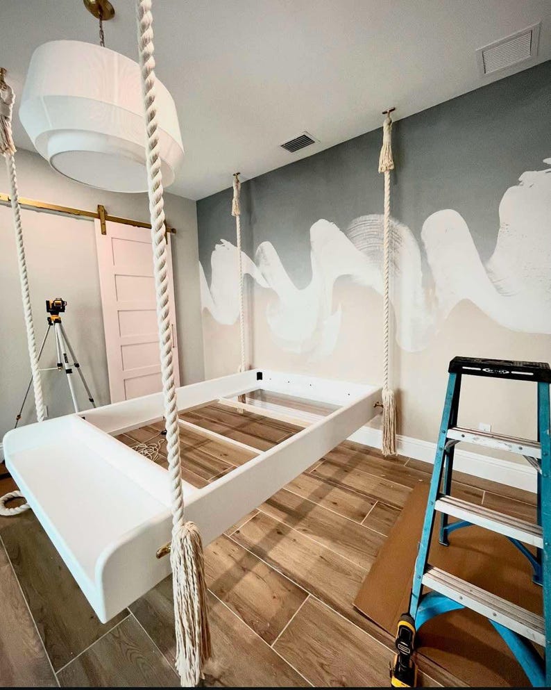 Handcrafted Modern Floating Bed Frame Stylish Suspended Looking Bed - Etsy