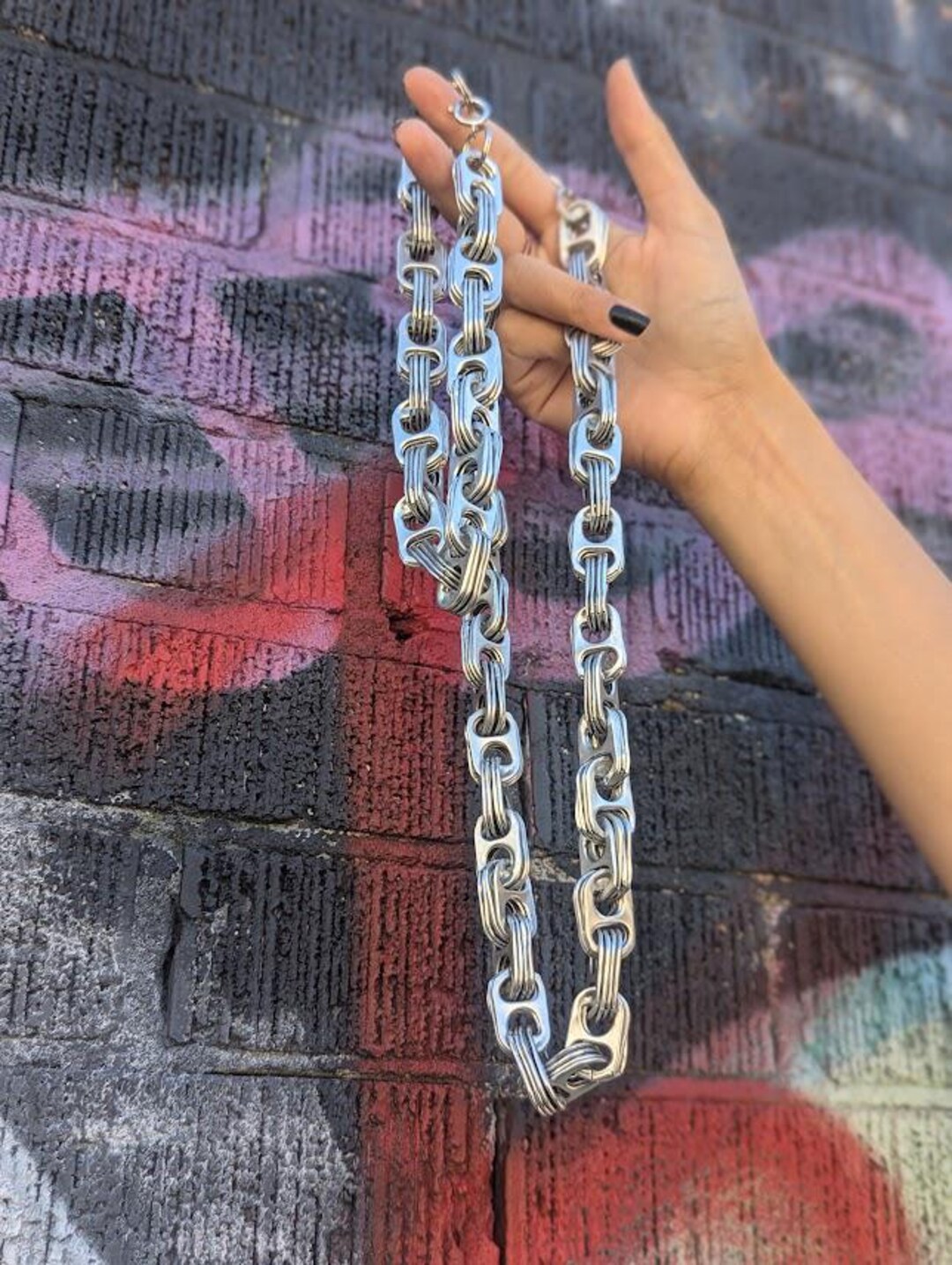Reclaimed Beer Tab Chunky Chain - Etsy
