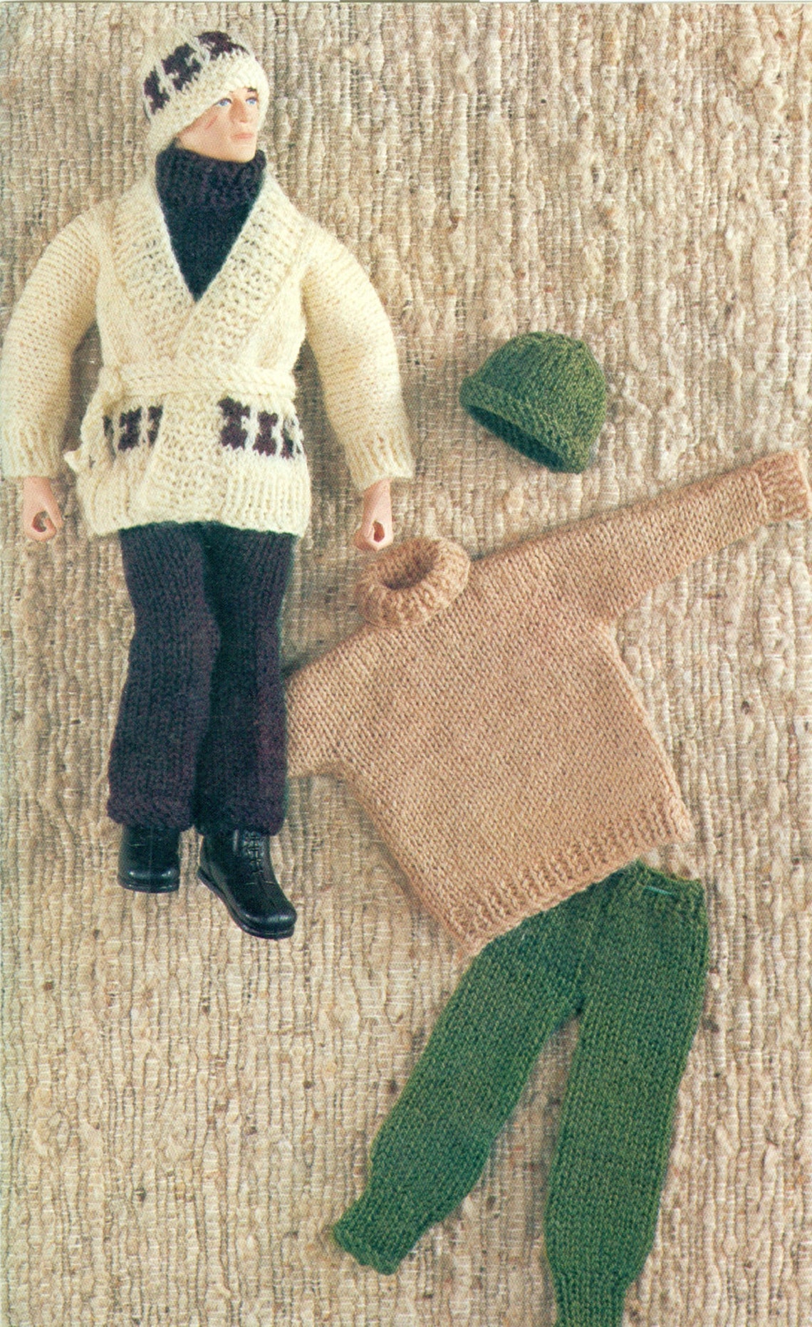 Doll Clothes Knitting Pattern for Male Boy Action Figure Doll Pdf ...