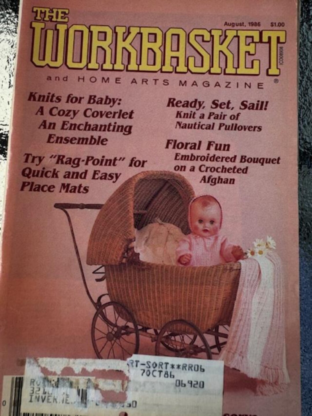 Vintage 1986 Workbasket Craft Pattern Magazine Knitting Crochet ...