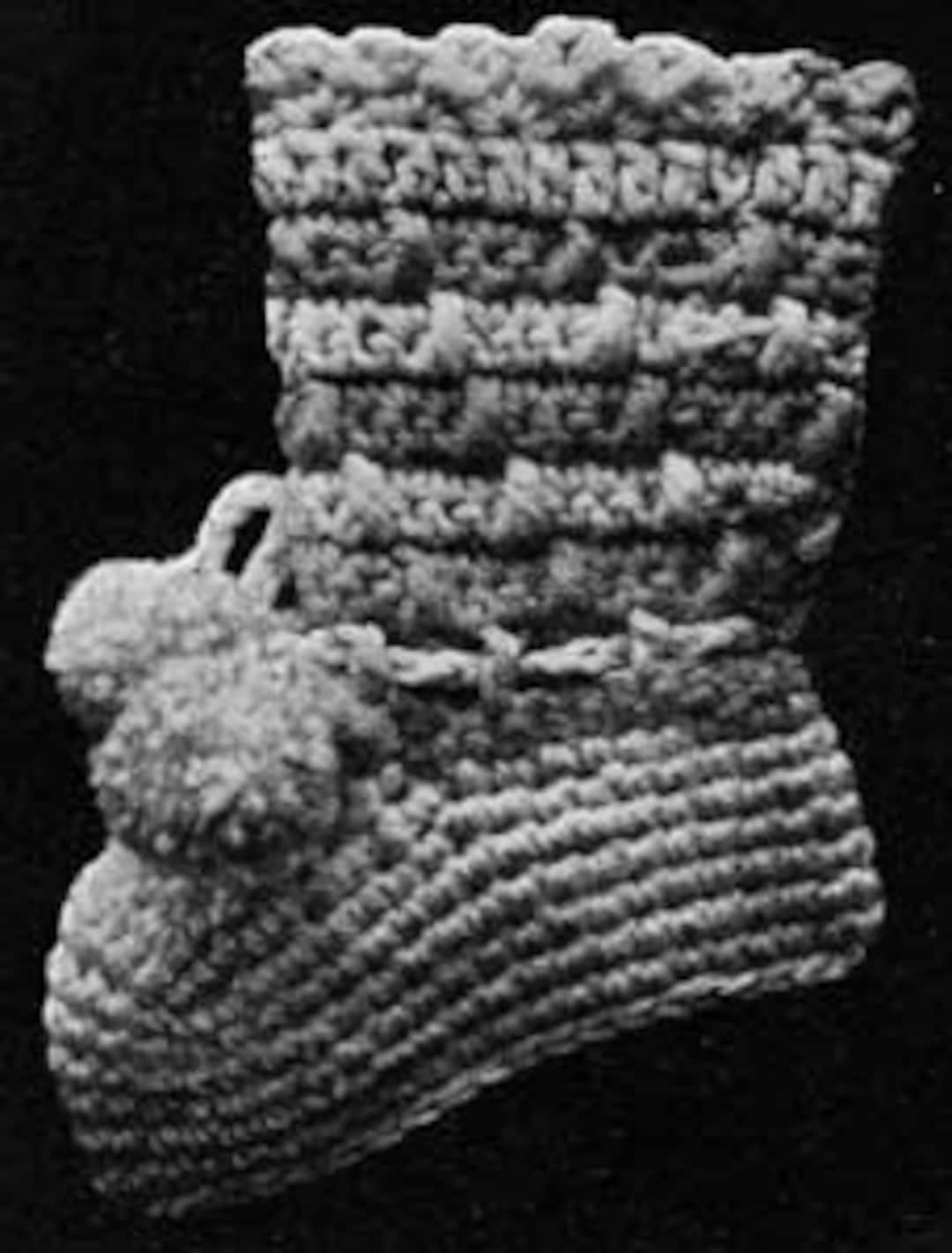 Baby Booties Crochet Pattern 2 Different Booties PDF - Etsy