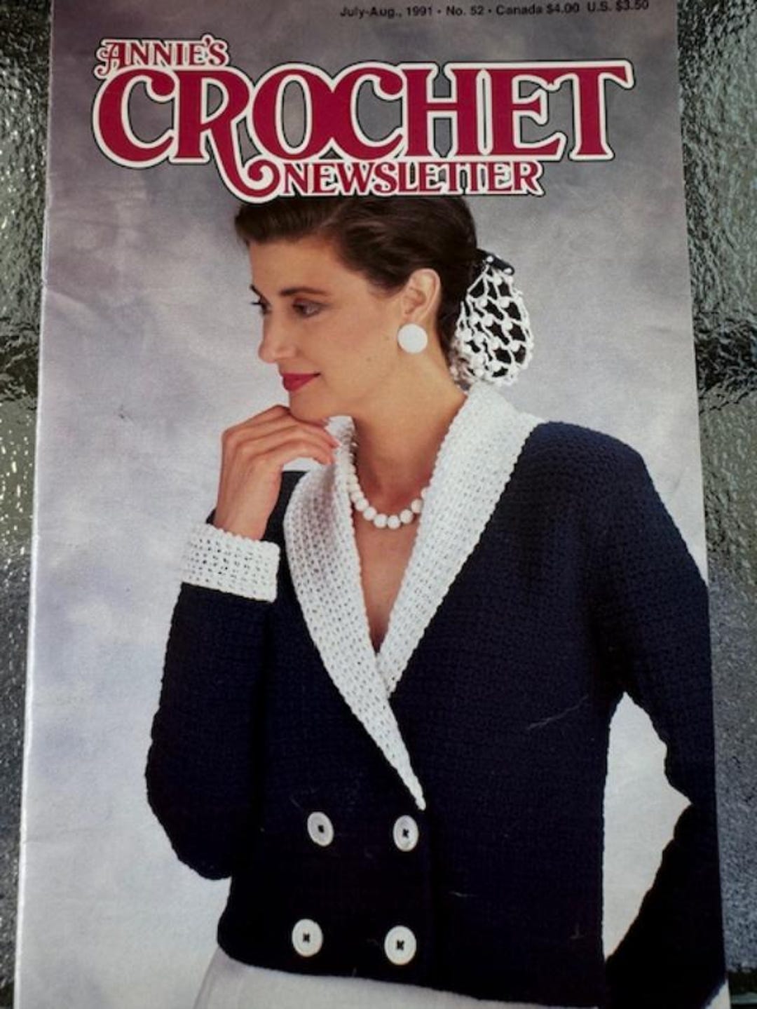 Annie's Crochet Newsletter Pattern Magazine July/aug. 1991 Issue 52 ...
